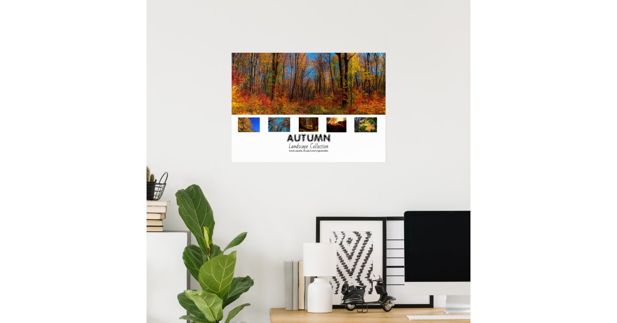 Autumn Landscape Collection Poster | Zazzle