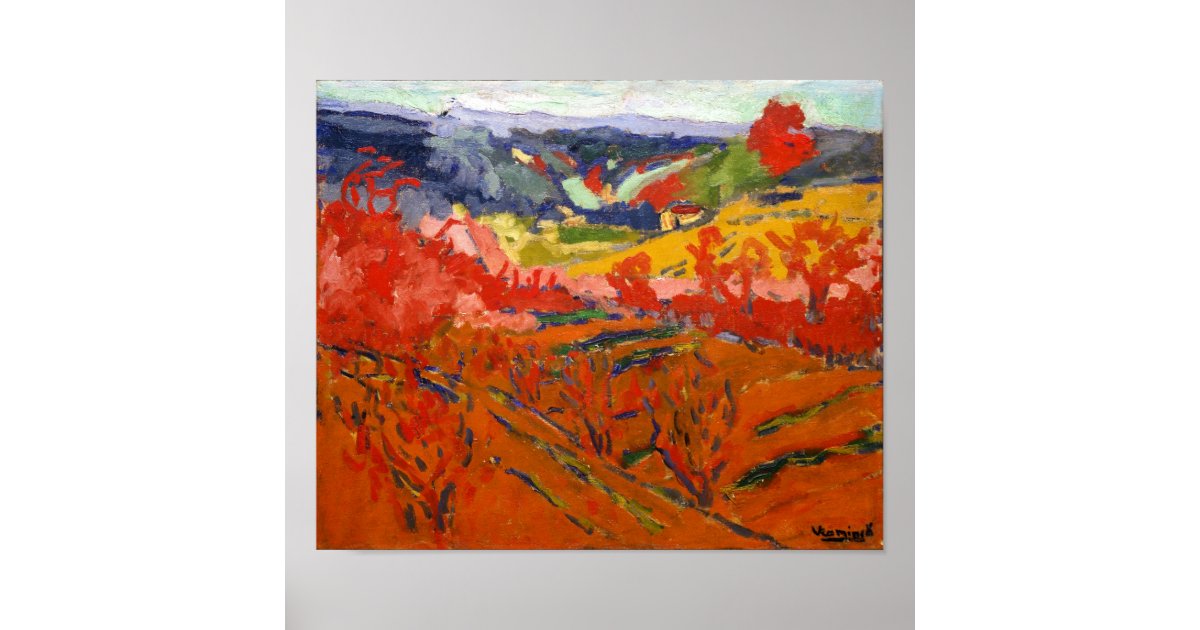 Autumn Landscape | Maurice de Vlaminck | Poster | Zazzle