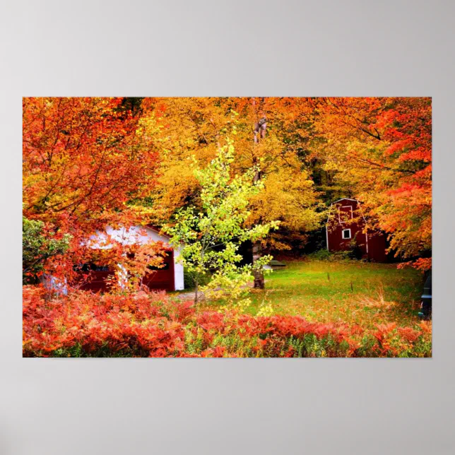 Autumn Landscape Poster | Zazzle