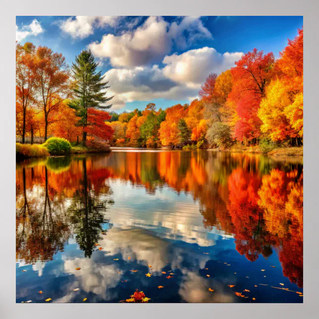 Autumn Landscape Poster | Zazzle