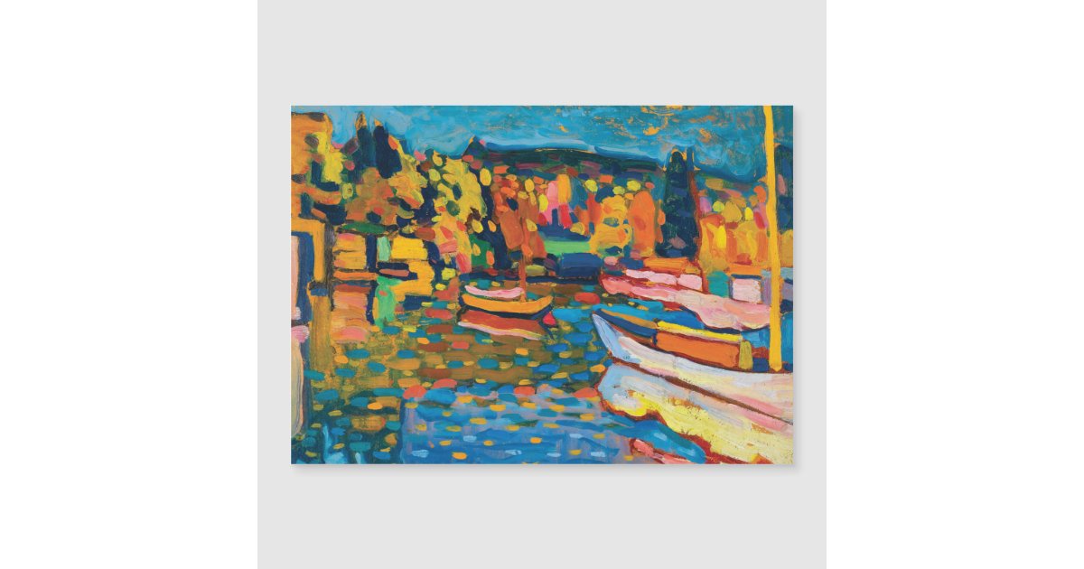 Autumn Landscape with Boats by Wassily Kandinsky | Zazzle