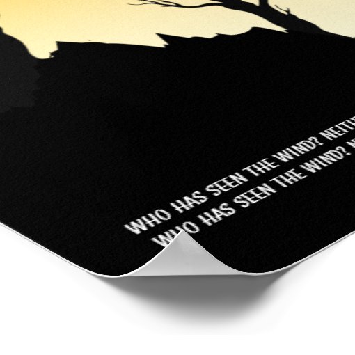 Autumn Leaves and Poem about the Wind Poster | Zazzle