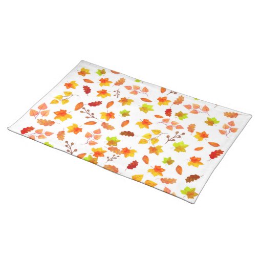 Autumn Leaves Cloth Placemat | Zazzle