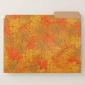 Autumn Leaves Design File Folders Set | Zazzle