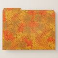 Autumn Leaves Design File Folders Set | Zazzle