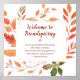 Autumn Leaves Friendsgiving Thanksgiving Poster | Zazzle