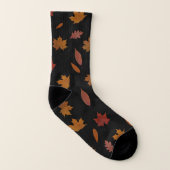 Autumn Leaves on Custom Color Socks | Zazzle