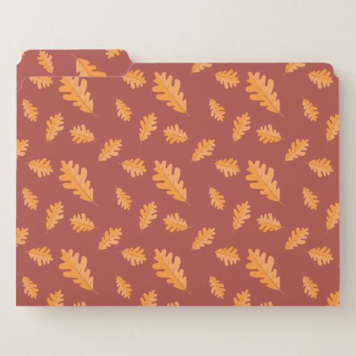 Autumn Leaves Pattern File Folder | Zazzle
