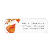 Autumn Leaves Return Address Label | Zazzle