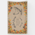 autumn leaves rustic script farm banner | Zazzle