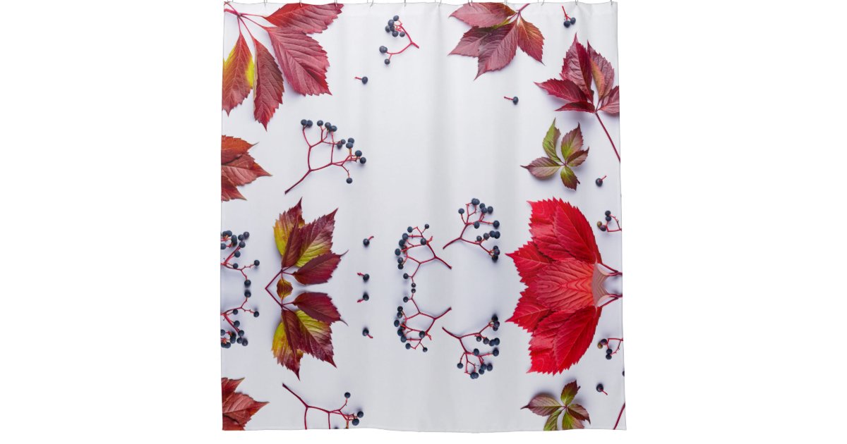 Autumn Leaves Shower Curtain Zazzle