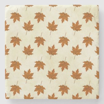 autumn leaves stone coaster | Zazzle