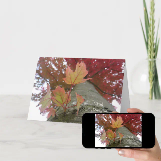 Autumn Leaves Sympathy Card | Zazzle