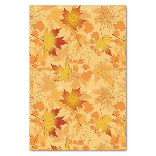 Autumn Leaves Tissue Paper | Zazzle