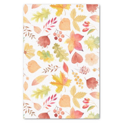 Autumn Leaves Tissue Paper | Zazzle