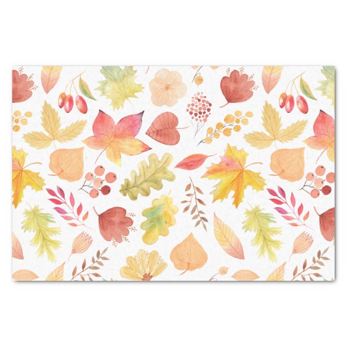 Autumn Leaves Tissue Paper | Zazzle.com