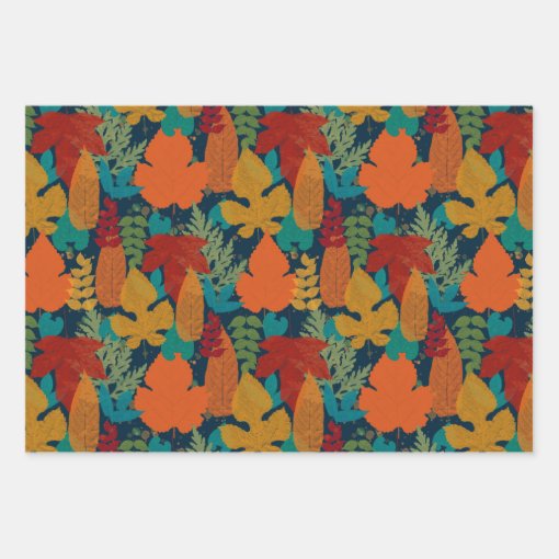 Autumn Leaves Wrapping Paper Sheets | Zazzle