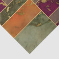 Autumn Luxury | Geometric Gold Jewel Tone Marble Tissue Paper | Zazzle