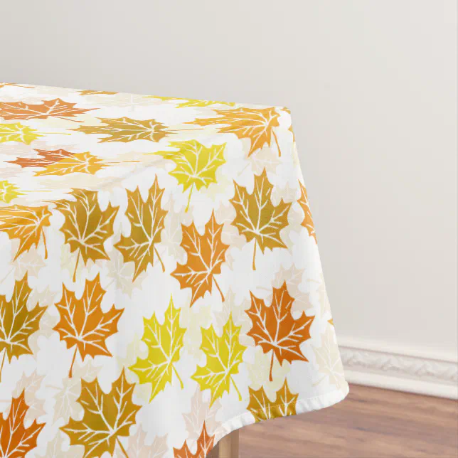 Autumn Maple Leaves Fall Foliage Leaf Thanksgiving Tablecloth | Zazzle