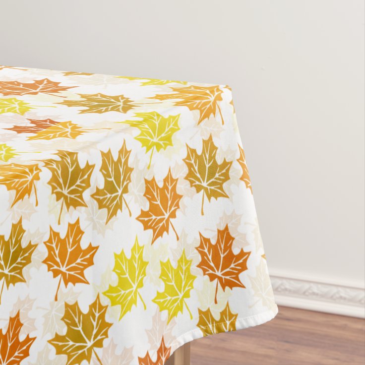 Autumn Maple Leaves Fall Foliage Leaf Thanksgiving Tablecloth | Zazzle