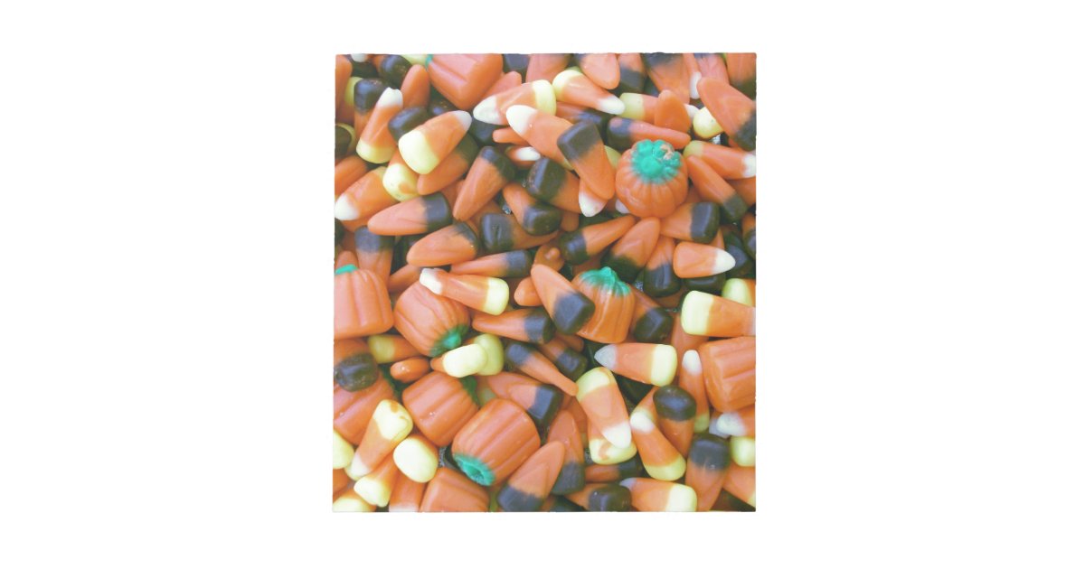Autumn MIx Candy Corn Notepad | Zazzle