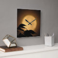 Autumn Moon Clock | Zazzle