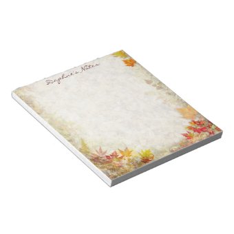 Autumn Notepad | Zazzle