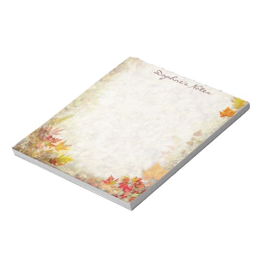 Autumn Notepad | Zazzle.com