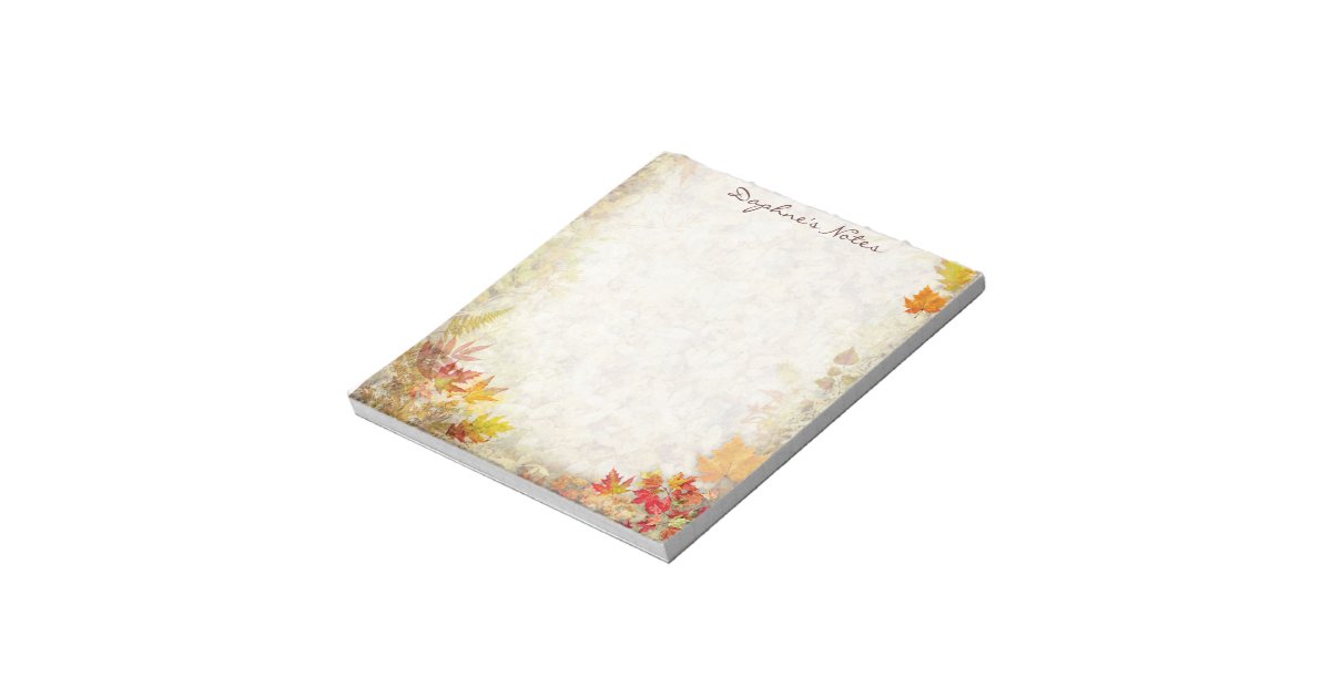 Autumn Notepad | Zazzle