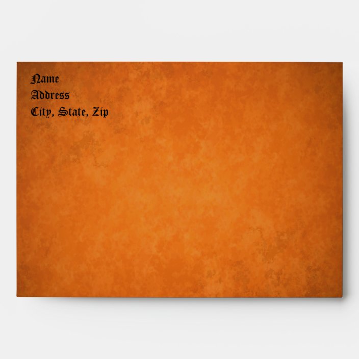 Autumn orange wedding envelope | Zazzle.com