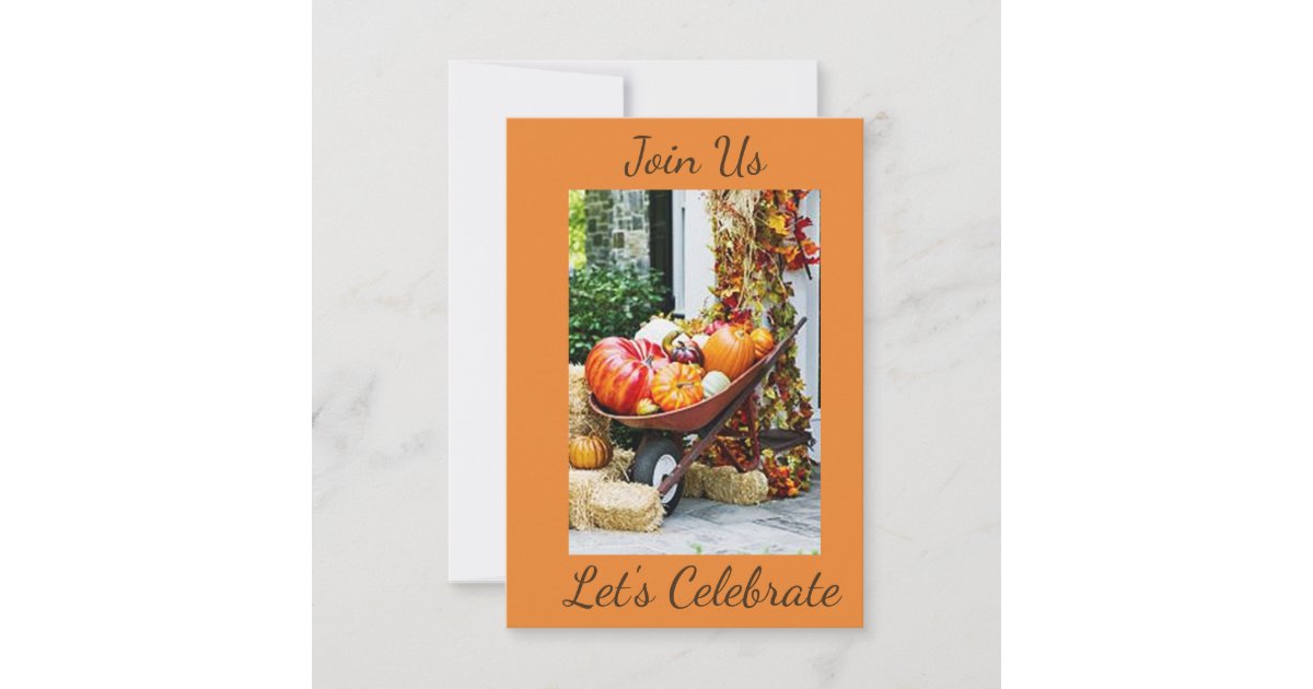 ***AUTUMN PARTY*** INVITATION | Zazzle