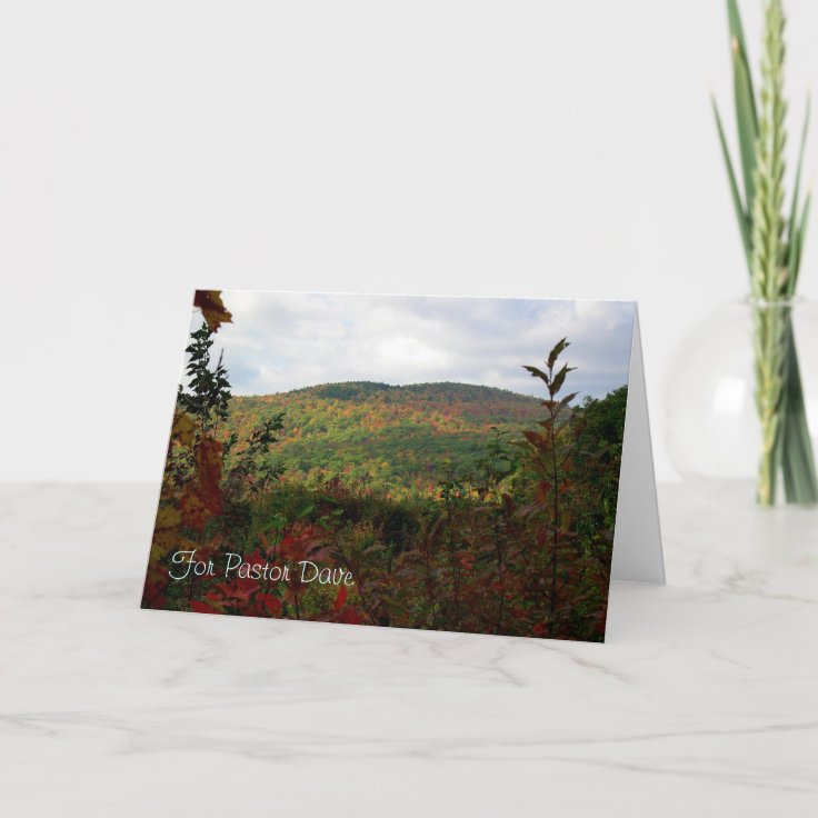 Autumn Pastor Appreciation Card | Zazzle