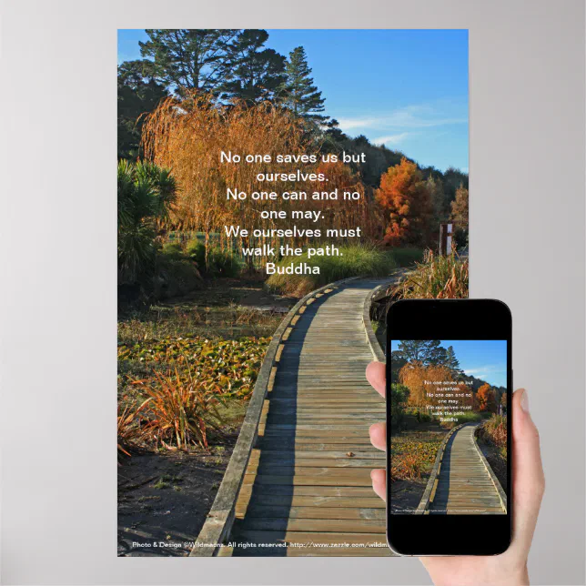 Autumn path poster | Zazzle