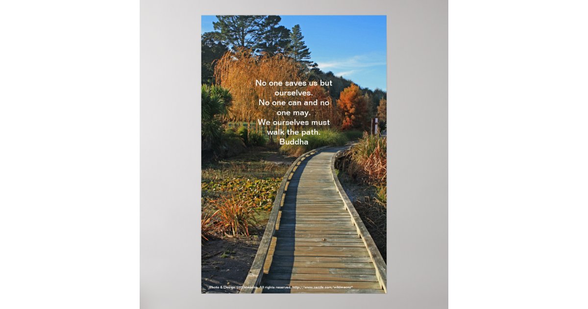 Autumn path poster | Zazzle