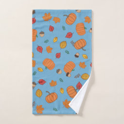 Autumn Pattern Bath Towel Set | Zazzle