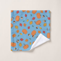 Autumn Pattern Bath Towel Set | Zazzle