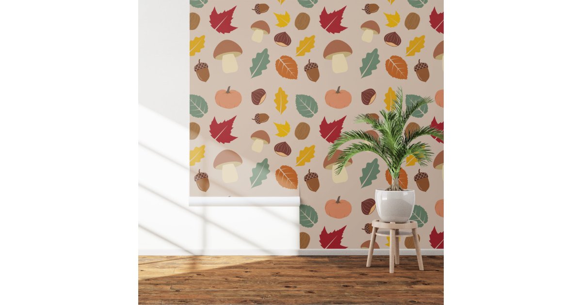 Autumn Pattern Wallpaper | Zazzle