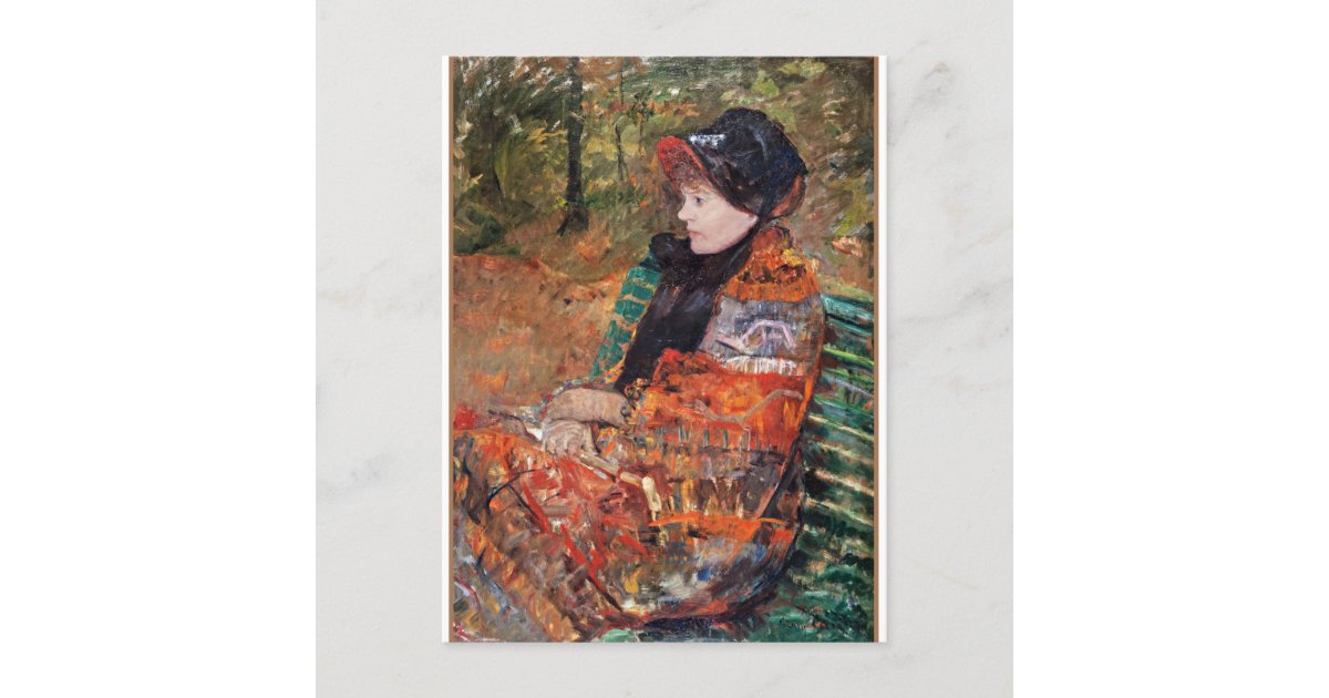 Autumn, Portrait of Lydia Cassatt, Postcard | Zazzle