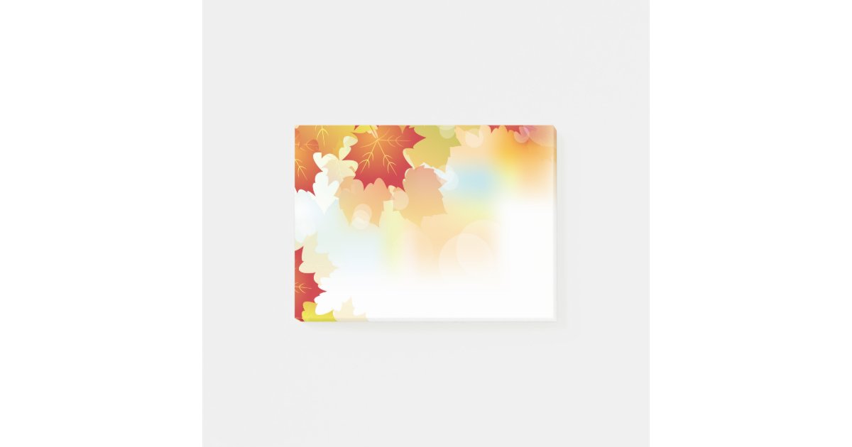 Autumn Post Notes | Zazzle