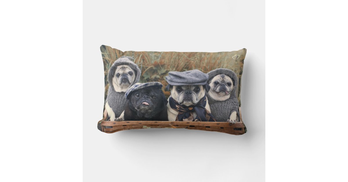 Autumn Pug Pillow | Zazzle