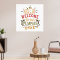 Autumn Pumpkin Patch Poster | Zazzle