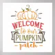 Autumn Pumpkin Patch Poster | Zazzle