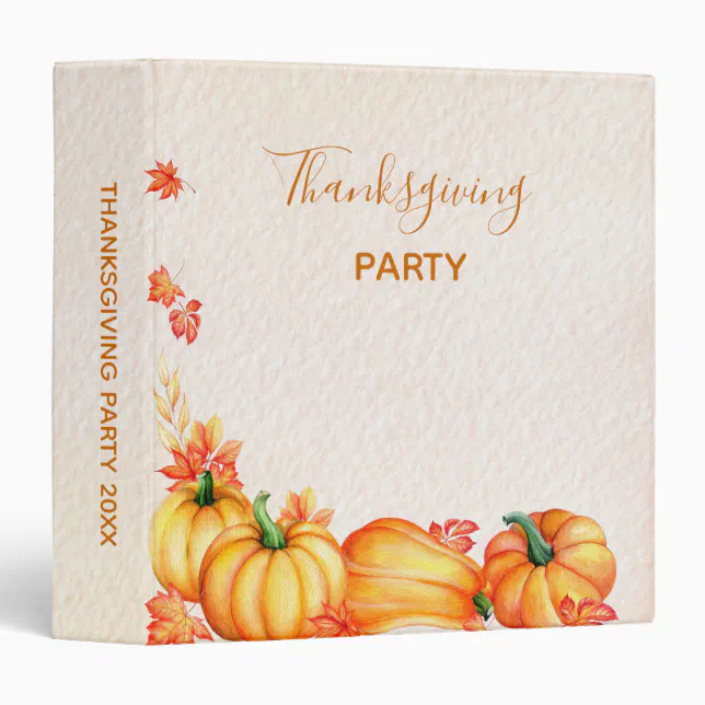 Autumn Pumpkin | Thanksgiving Photo Album 3 Ring Binder | Zazzle