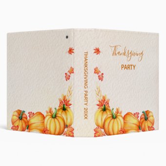 Autumn Pumpkin | Thanksgiving Photo Album 3 Ring Binder | Zazzle