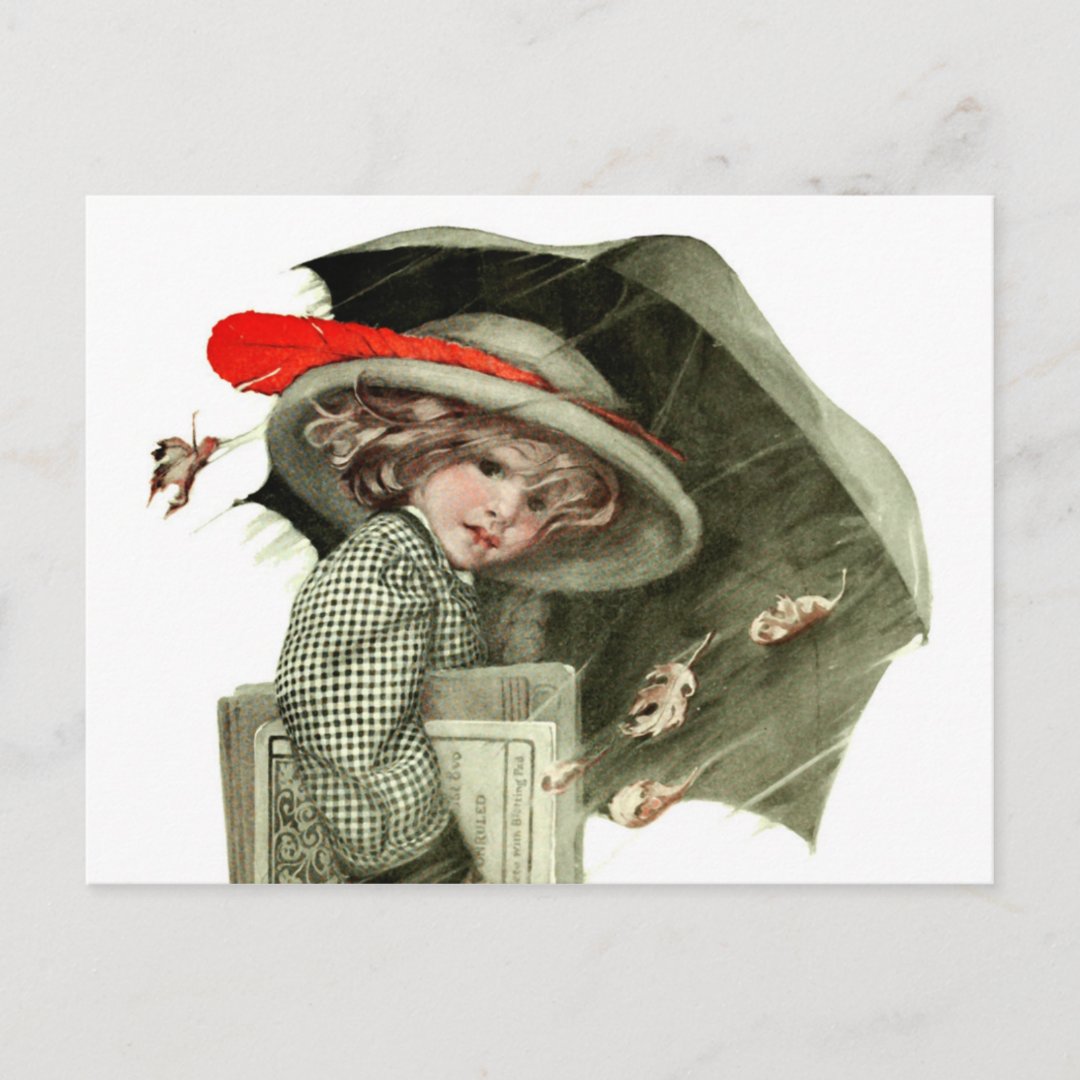 Autumn Rain Postcard | Zazzle