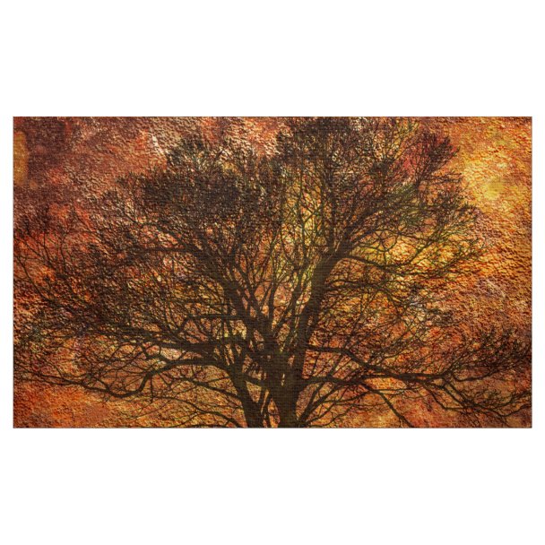 Autumn Tree Fabric | Zazzle