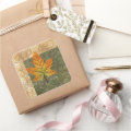 Autumn Square Sticker | Zazzle