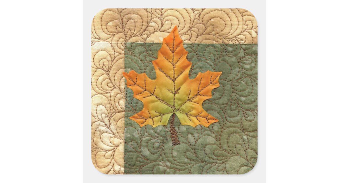 Autumn Square Sticker | Zazzle