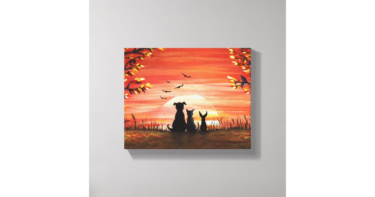 Autumn Sunset Canvas Print | Zazzle