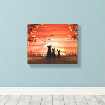 Autumn Sunset Canvas Print | Zazzle